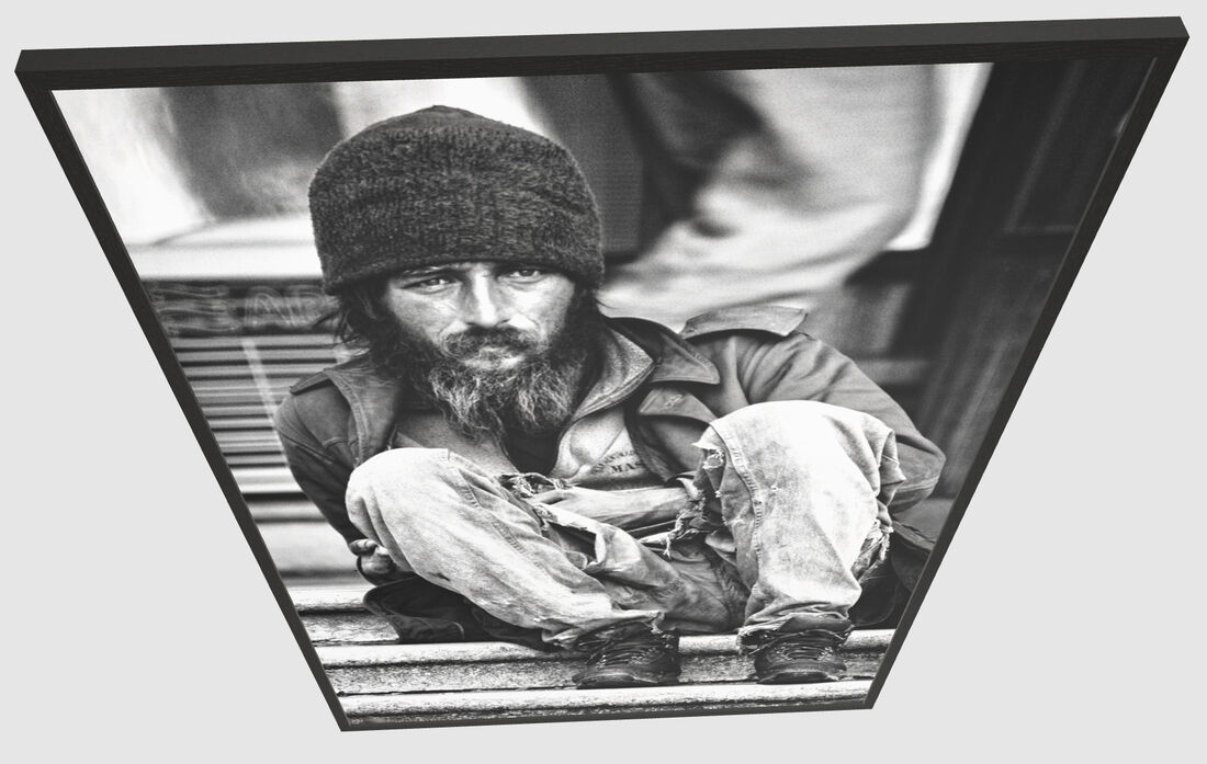 Homeless man photo for sale